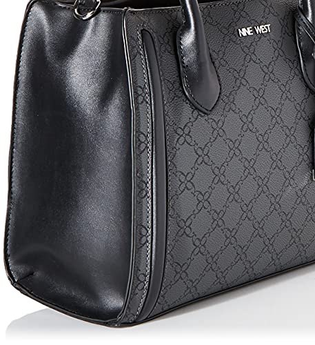 NINE WEST Aidenne Satchel Jet Black One Size