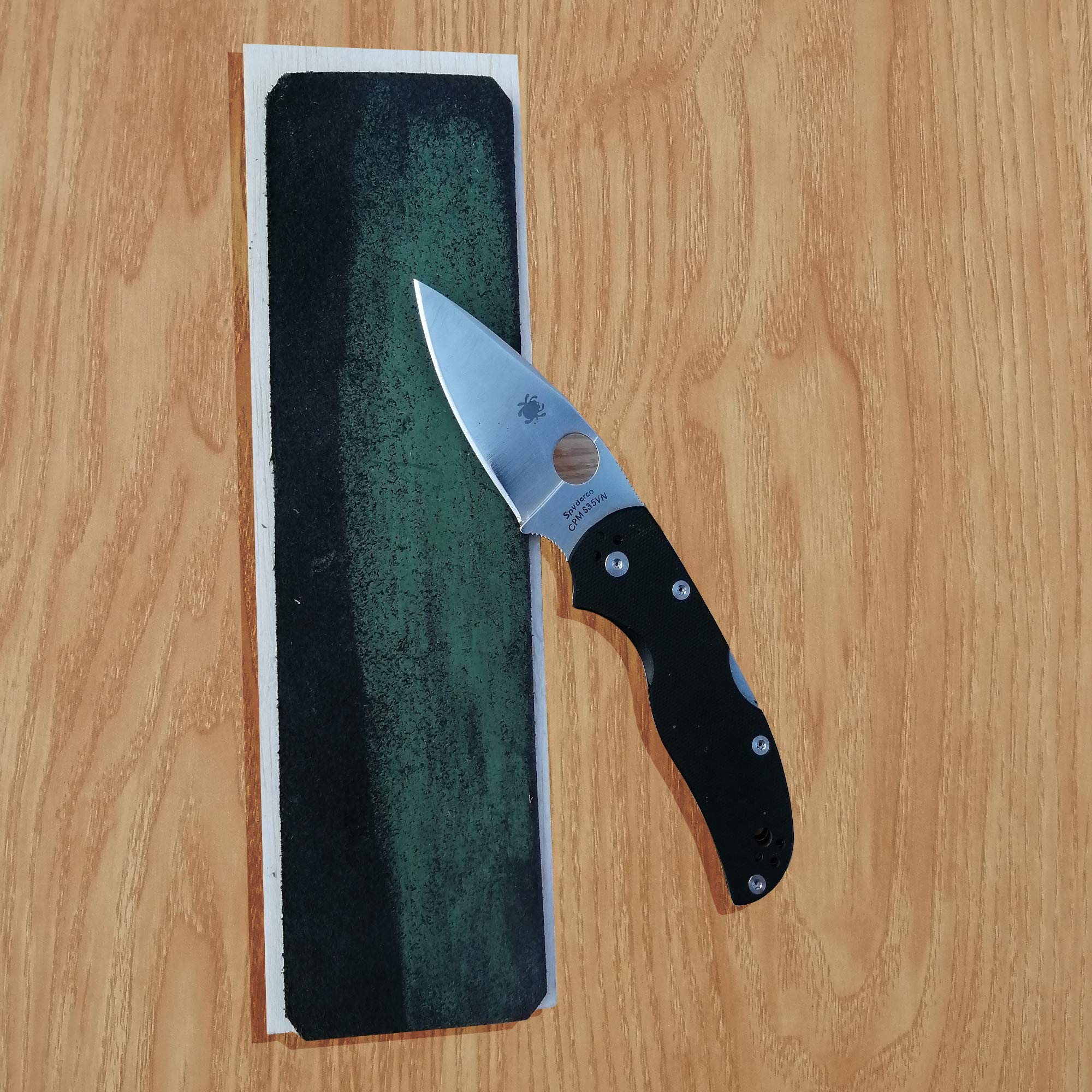 Leather Strop Kit 2.5inch x 8inch with Honing polishing Compound Diamond Lapping Paste for Sharpening & Stropping- Straight Razor,Woodcarving Chisels Creates Razor Sharp Edges on Knives and Tools