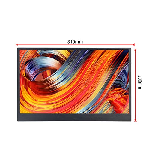 WWJ 13.3 Inch Portable Monitor, 1080p Mini HDMI USB Computer Monitor, Smart Case Included