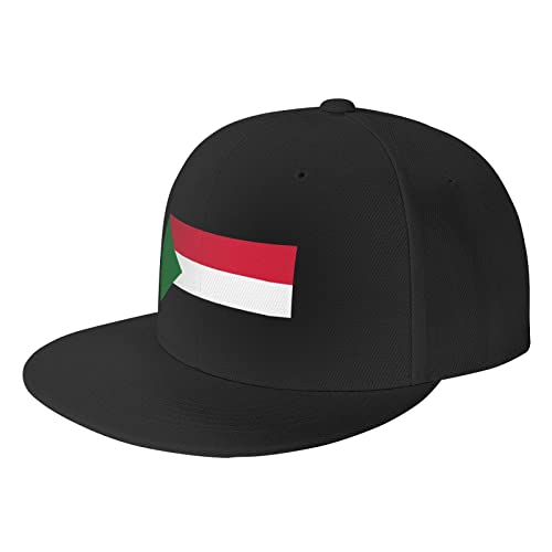 Qauirfe Flag of Sudan Hat Adult Adjustable Baseball Cap Trucker Hats Black