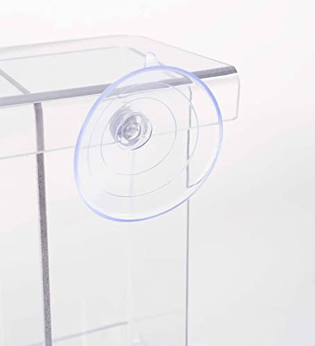 Wind & Weather Clear Mirrored Window Bird Feeder | Strong Suction Cups | Easy to Fill and Clean | Holds Approximately 1 LB of Seed | 13" L x 5" D x 7" H | for Glass Window Perch Elderly and Kids