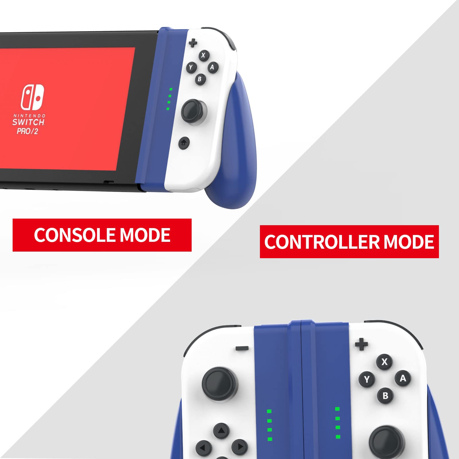 NBCP Joy Con Grips Accessories Kit for Nintendo Switch OLED Joycon,Nintendo Switch Animal Crossing & Switch Joy-Con Blue