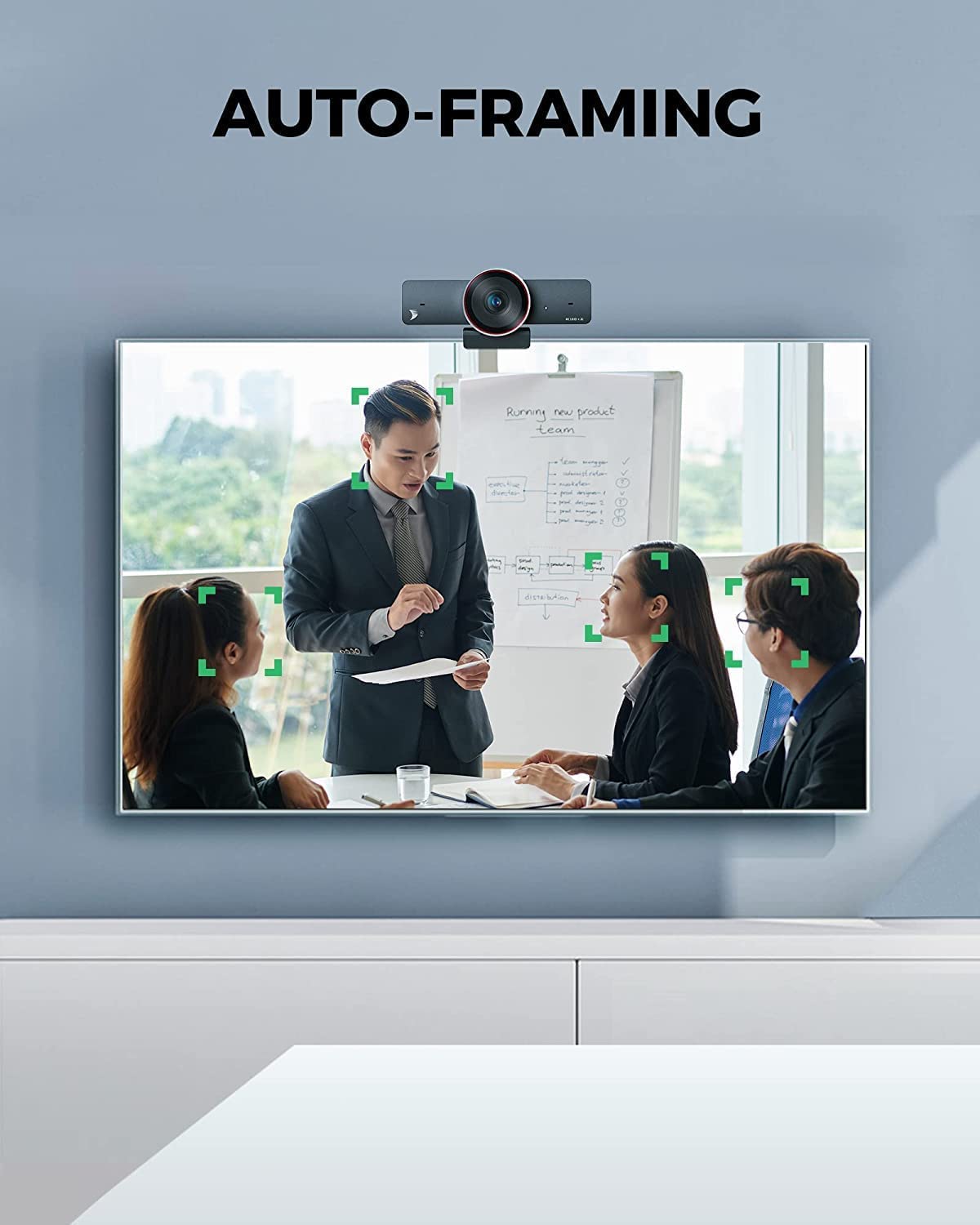 WYRESTORM Conference Room Camera System with Microphone and Speakerphone, 4K 106° Video Camera Kit for Meeting Education Works with Microsoft Teams, Zoom