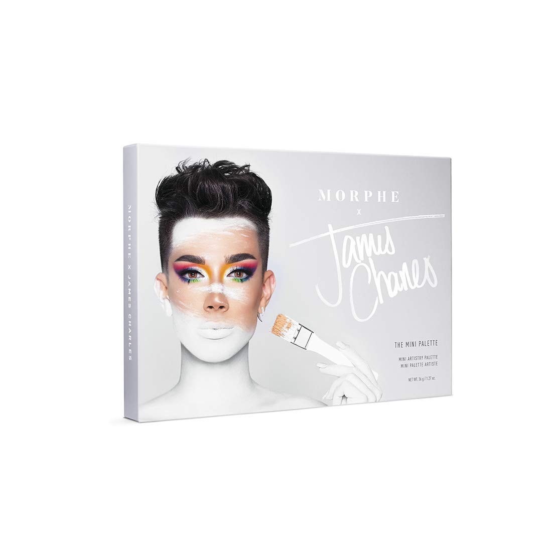 MORPHE x James Charles The Mini Palette - 39 Eyeshadows and Pressed Pigments - Perfect for On-The-Go Glam - Matte, Metallic, and Shimmer shades