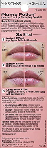 Physicians Formula Lip Plumper Gloss Formula Plump Lip Potion Needle-Free Lip Plumper Gloss Cocktail Shade Extension,Pink Crystal Potion,Lip Enhancer,Fuller Lips