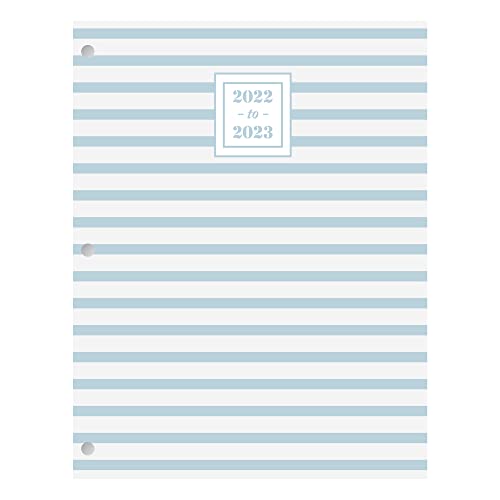 Office Depot® Brand Fashion Monthly Academic Planner, 8-1/4" x 10-3/4", Stripes, July 2022 to June 2023, ODUS2133-022