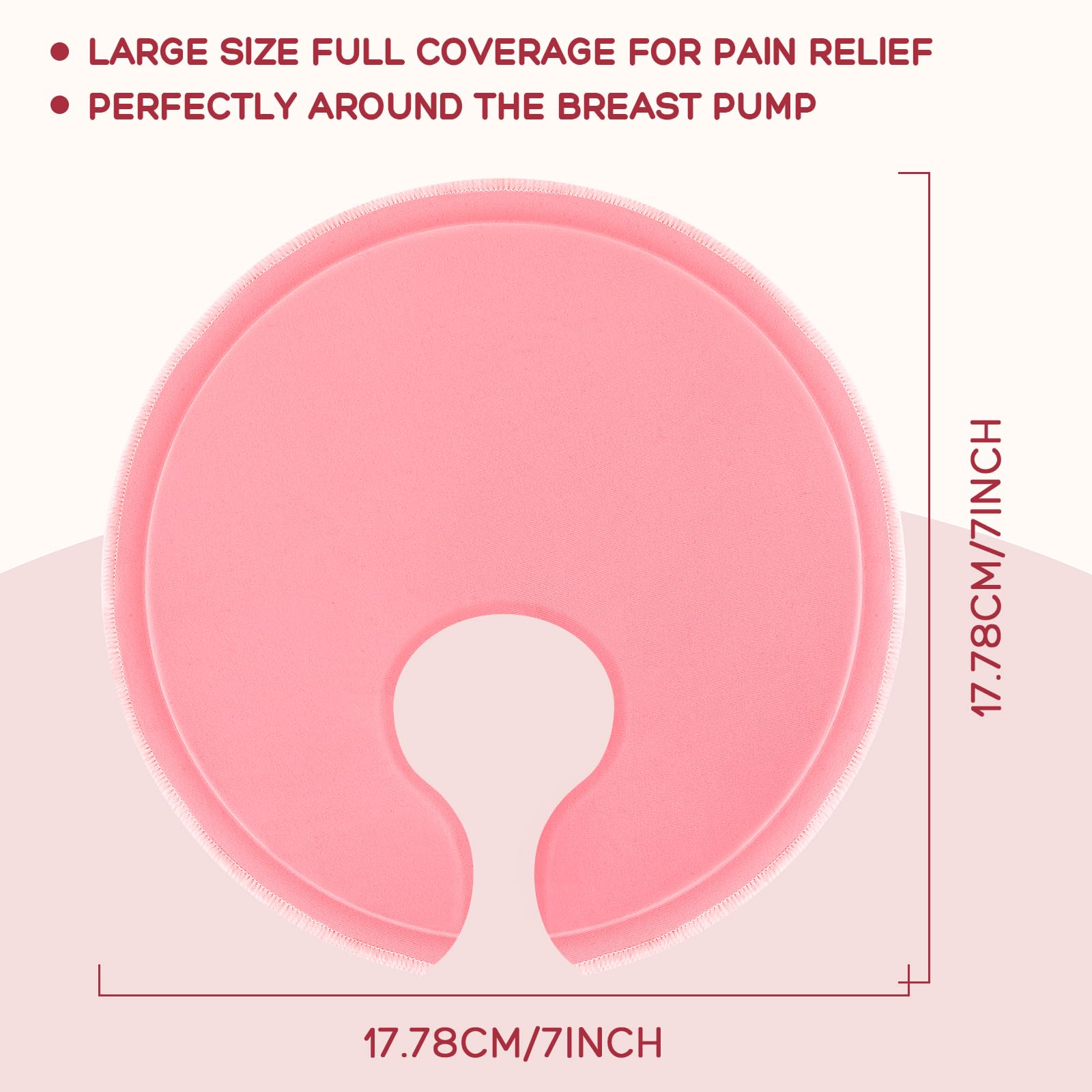 Luguiic Soft Gel Breast Therapy Pads for Breastfeeding & Pumping, Hot Cold Breast Ice Pack for Nursing Pain Relief, Engorgement, Mastitis,Nipple Pain,Breastfeeding Essentials for Nursing Mothers