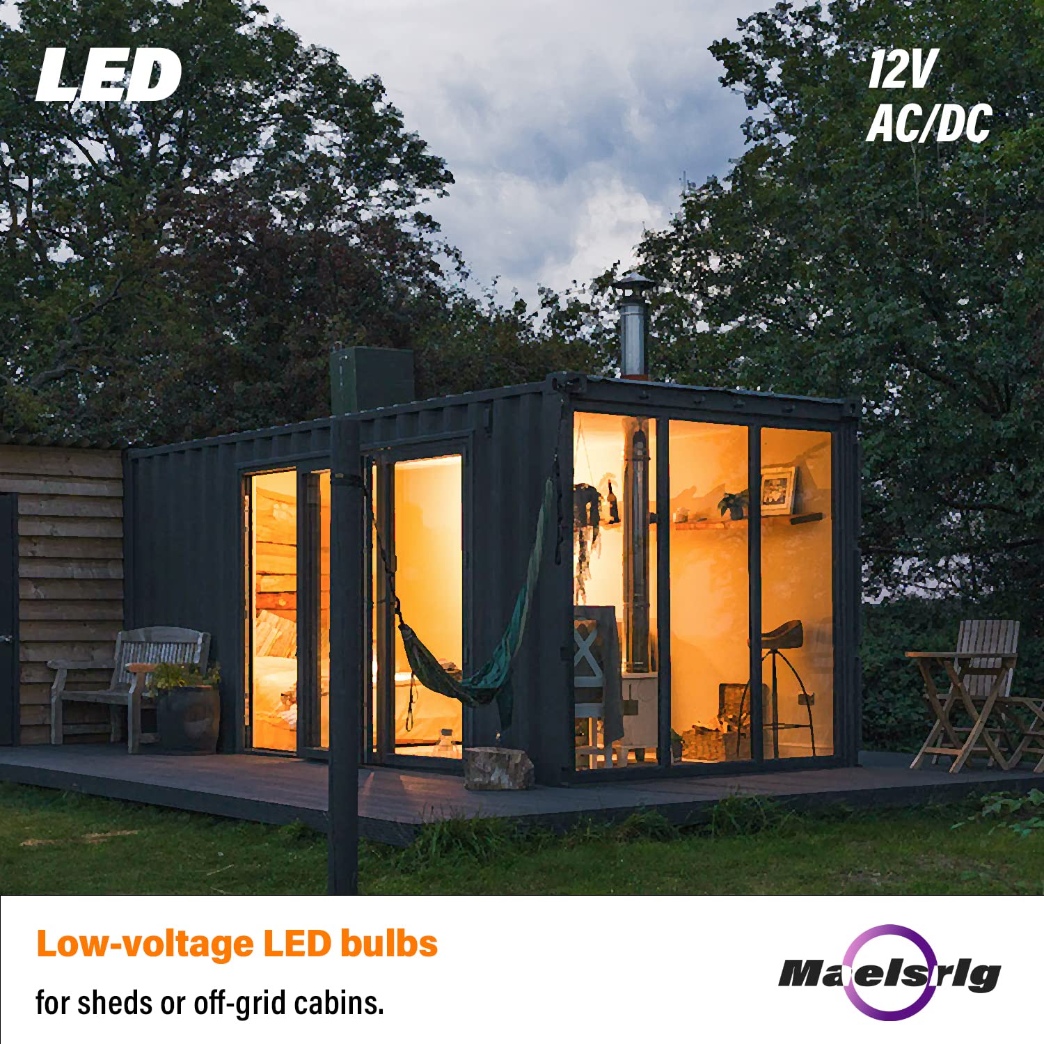 LED 12V Light Bulb, 100W Equivalent, Soft White 2700K, 13W 1200 Lumens, 12 Volt AC/DC, Non-Dimmable, E26 Base, Low Voltage Light Bulbs for Boat, RV, Shed, Off Grid Cabin, and Solar Power, 4-Pack