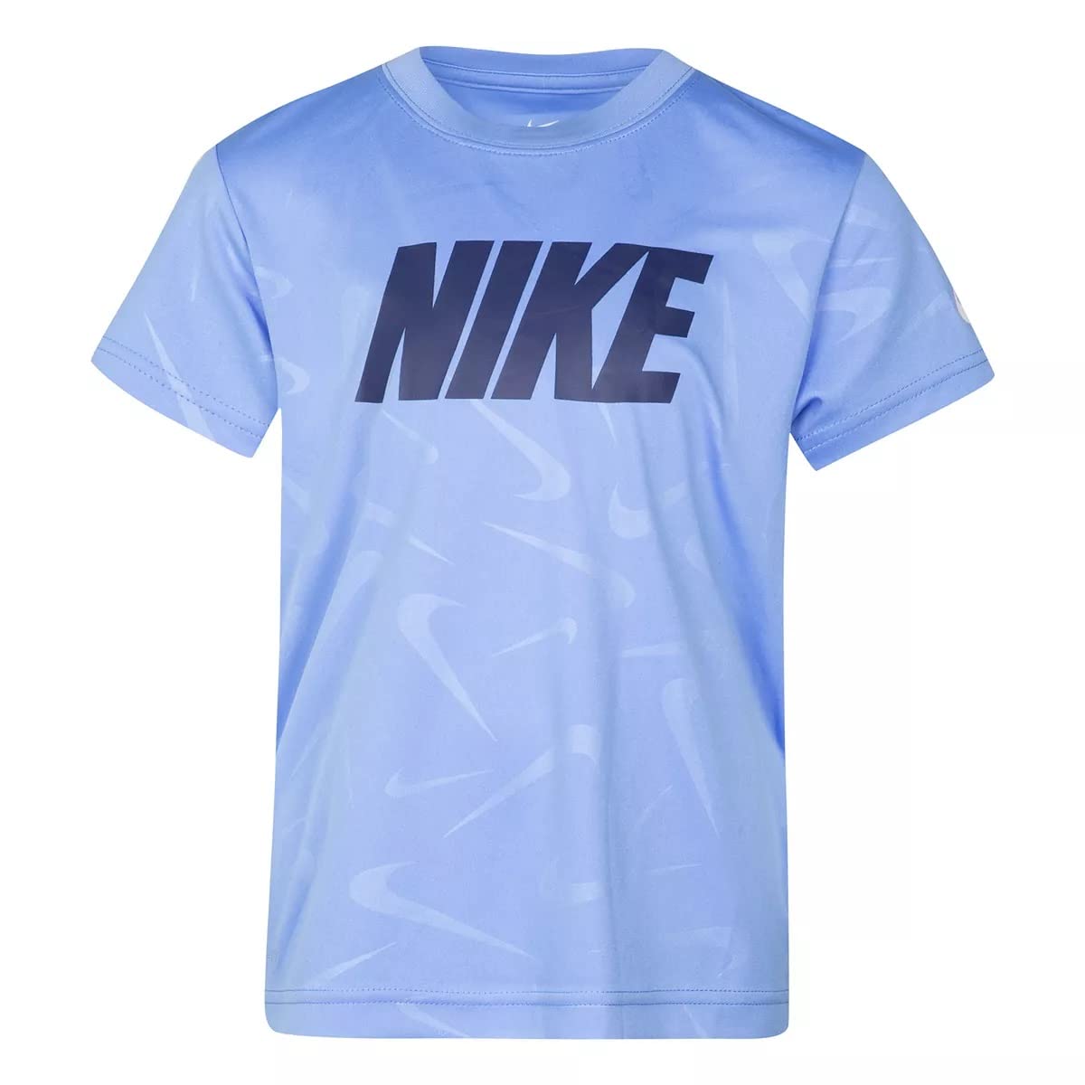 Nike Little Boys Dri-Fit Logos Active Tee (Blue(86J144-B9F)/B, 4 Years)