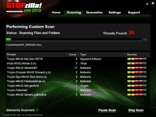 Stopzilla AVM 2013 [Anti-Virus, Anti-Malware, Anti-Spyware]