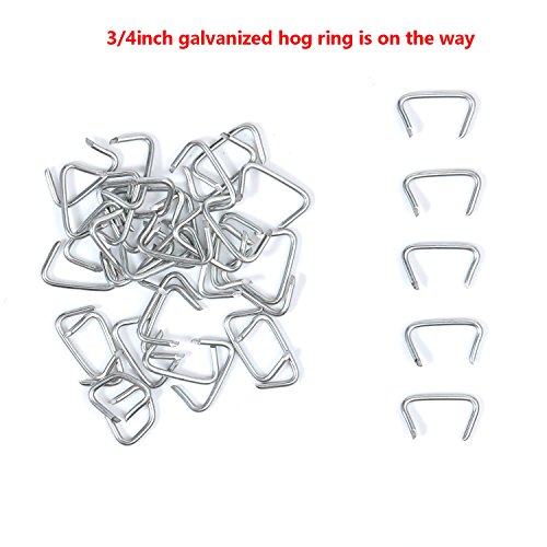 Straight Hog Ring Pliers Kit โ Auto Upholstery Installation Tool for Bungee/Shock Cords/Animal Pet Cages/Bagging/Traps/Sausage Casing/Meat bags/Fencing/Railing by NIDAYE (Rings Not Included)