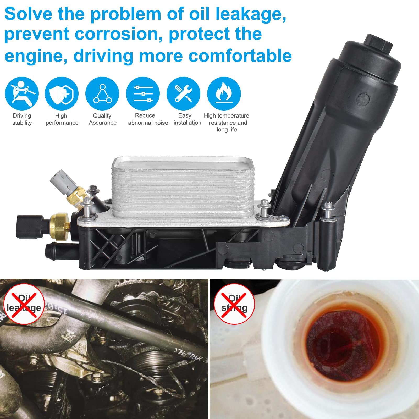 Nifeida Engine Oil Cooler Filter Housing Adapter