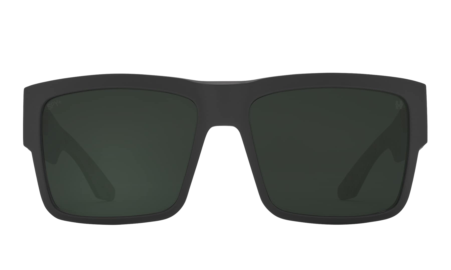 SPY Optic Cyrus Crypto, Square Sunglasses, Color and Contrast Enhancing Lenses, Gray Crypto - Happy Gray Green Lenses