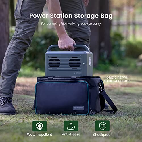 ORICO Large Travel Carrying Bag Compatible with Jackery Power Station Explorer 160/240/300, Portable Carrying Case Storage Case Bag with Waterproof Bottom and Multi-Pocket, Black