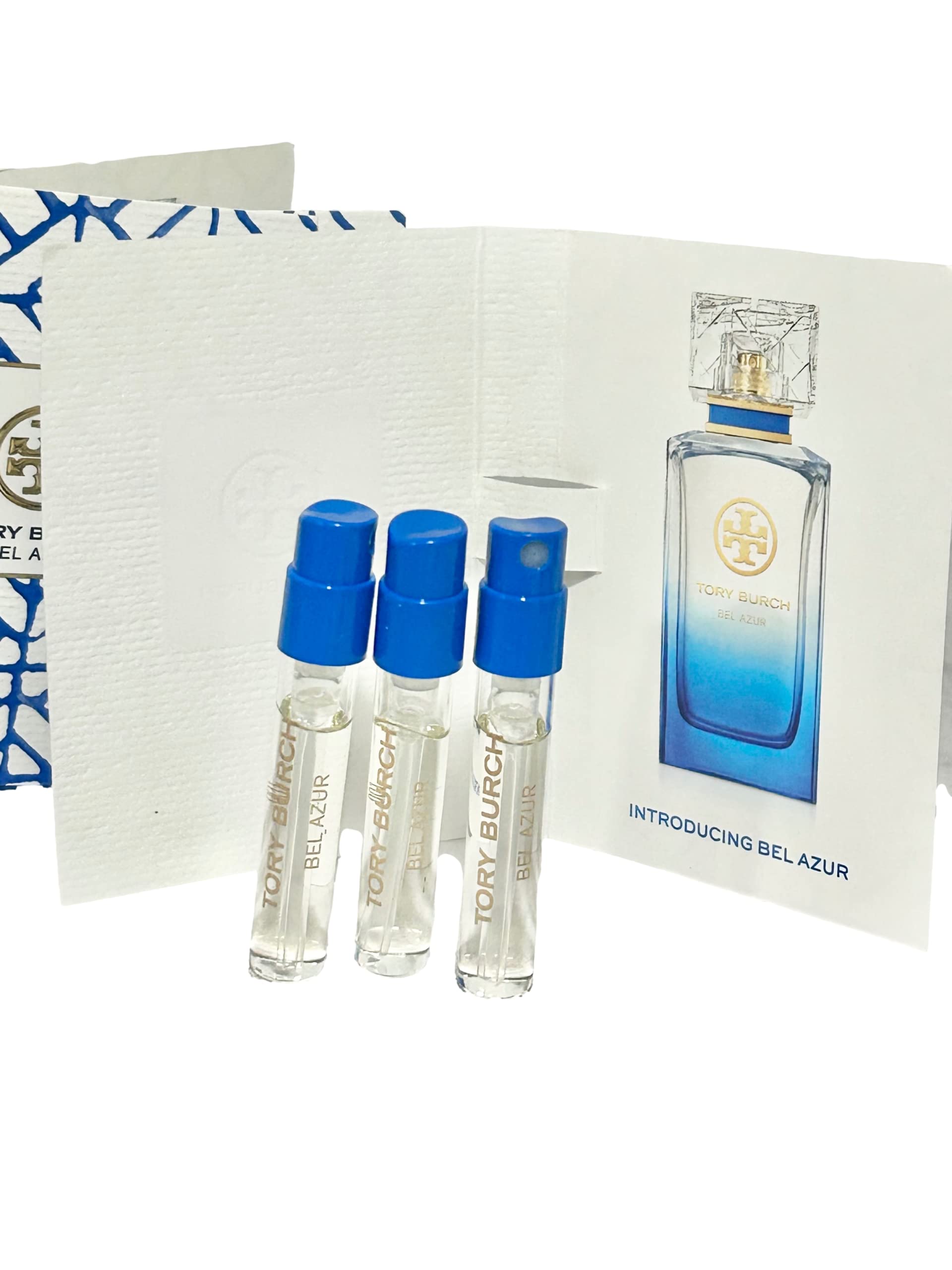 Tory Burch Bel Azur Sample Spray Mini Eau De Parfum Travel Vial Women Perfume (set of 3)