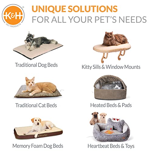 K&H Pet Products CleanFlow Filtered Water Bowl for Cats Granite 80 Ounces