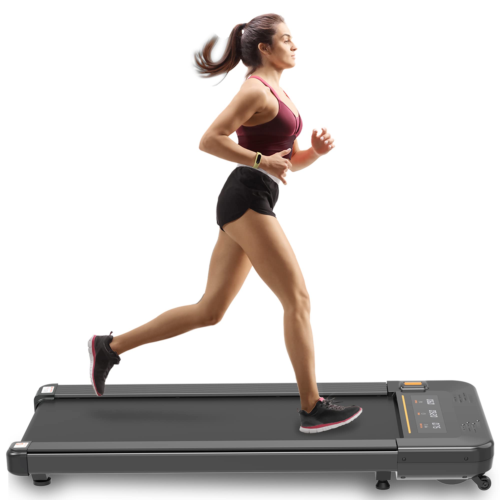 Pad Desk Treadmill, Under Desk Treadmill 2 in 1 Walking and Jogging with Remote Control and LED Display, 2.5HP Walking Jogging Machine Walking for Home and Office AWE123