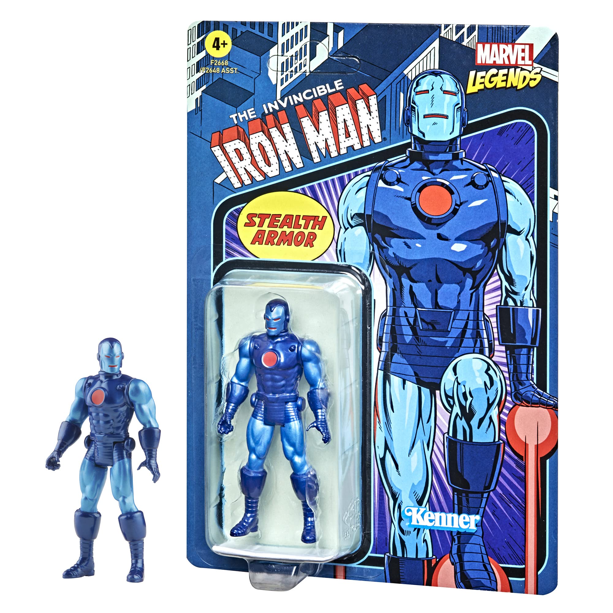 Marvel Hasbro Legends Series 3.75-inch Retro 375 Collection Stealth Suit Iron Man Action Figure Toy