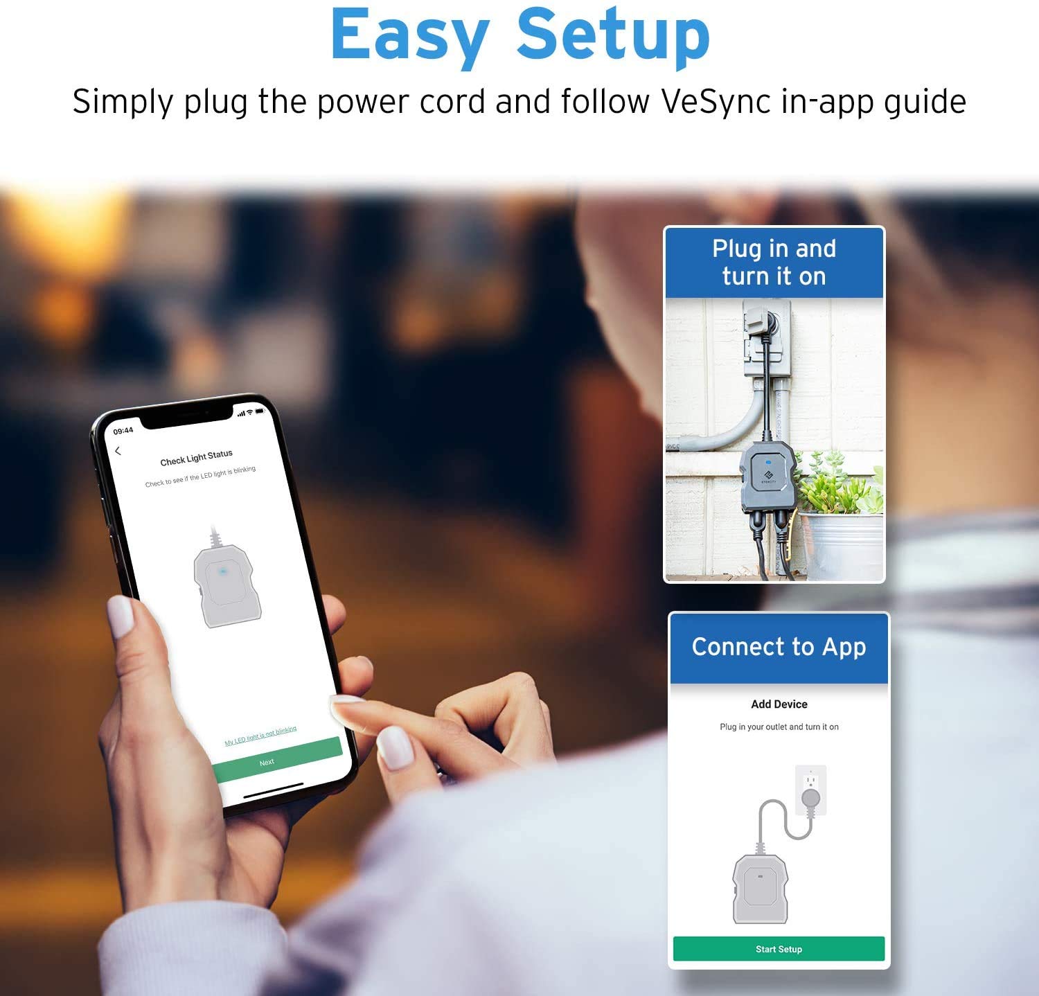 Outdoor Smart Plug 2Pack, Etekcity Outdoor WiFi Outlet with 2 Sockets, Compatible with Alexa & Google Home, Wireless Remote Control, Energy Monitoring & Timer Function, Waterproof, FCC and ETL Listed