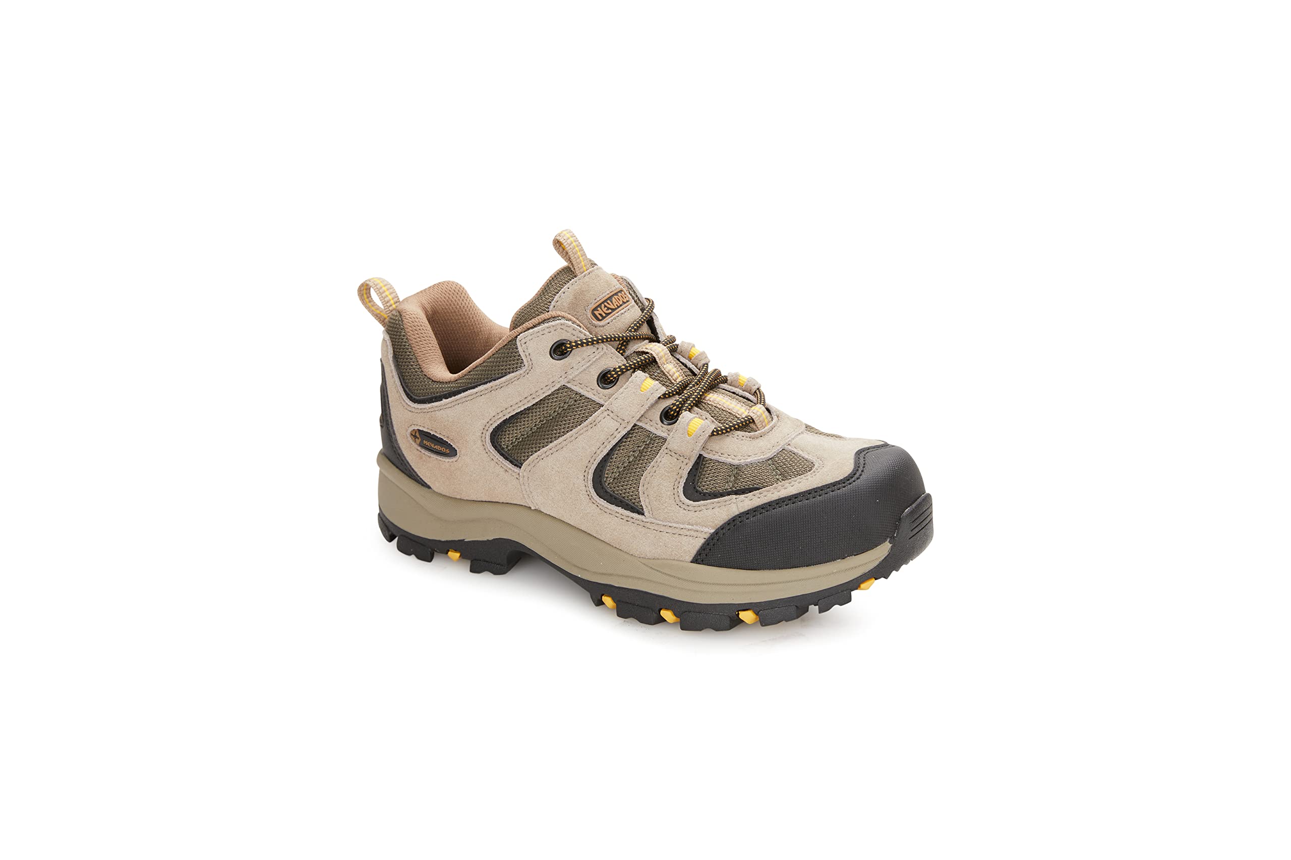 Nevados Boom 2 Low Hiking Boots for Men, Water Resistant, Multi-Terrain Lug Pattern, Comfortable & Weather Proof Structure Rubber Traction Outsole Cradled Footbed