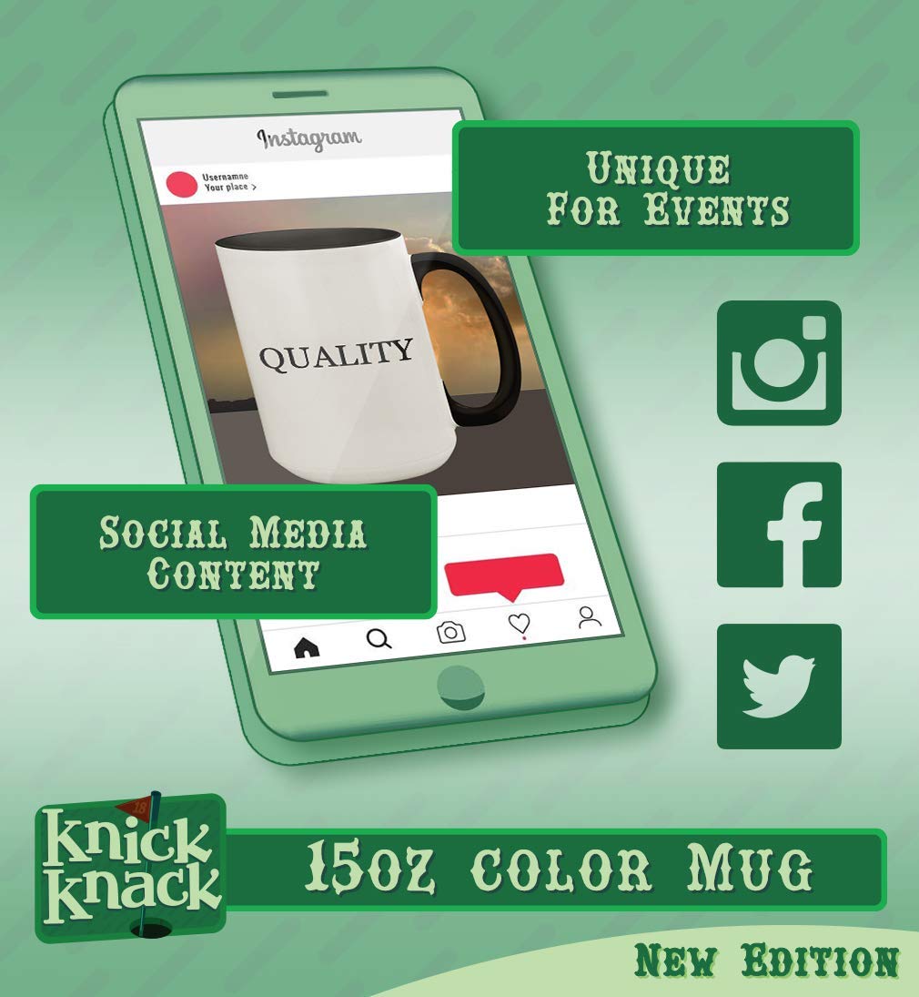 Knick Knack Gifts got official douchebag? - 15oz Ceramic Colored Inside & Handle Coffee Mug Cup, Black