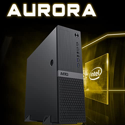 MTG Aurora Business Computer Desktop PC- Intel Core i5 8th Gen, 8GB Ram DDR4, 256GB Nvme, MTG Dual 22 Inch Monitor, MTG Wireless Keyboard Mouse, RGB Speaker, Webcam, Office 365, Win 11 Home