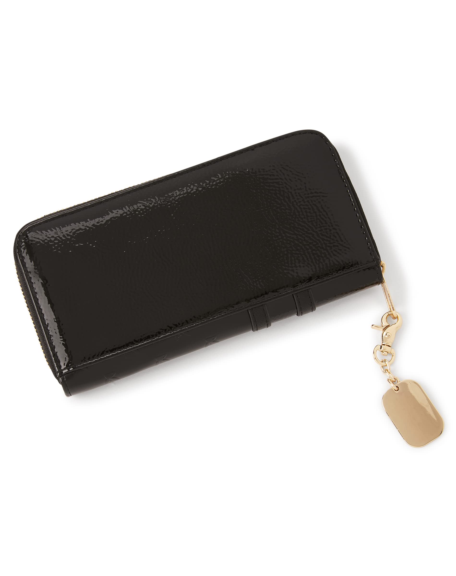 Spencer's Black Playboy Textured Zip Wallet