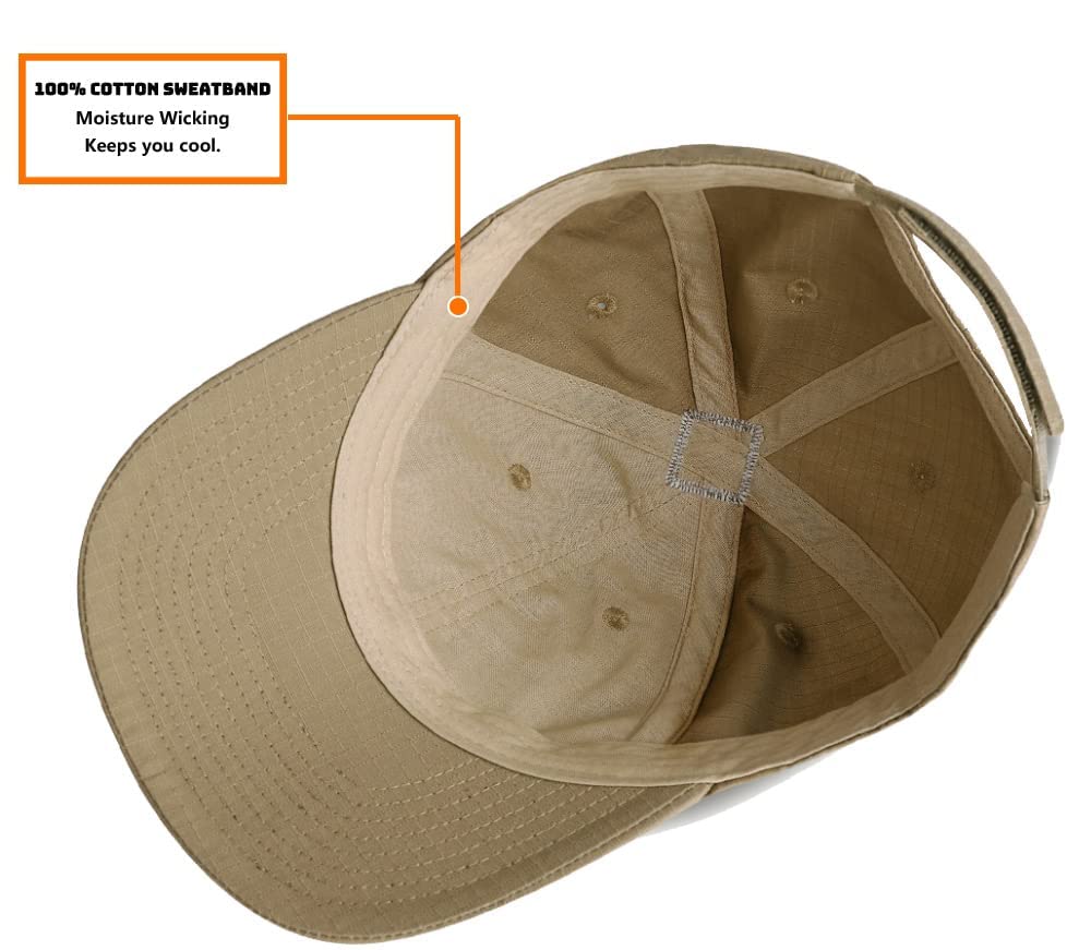 KRYDEX Tactical Cap Operator Hat Baseball Cap with MC US Flag Patch for Men Work, Gym, Hiking,Hunting (MC)