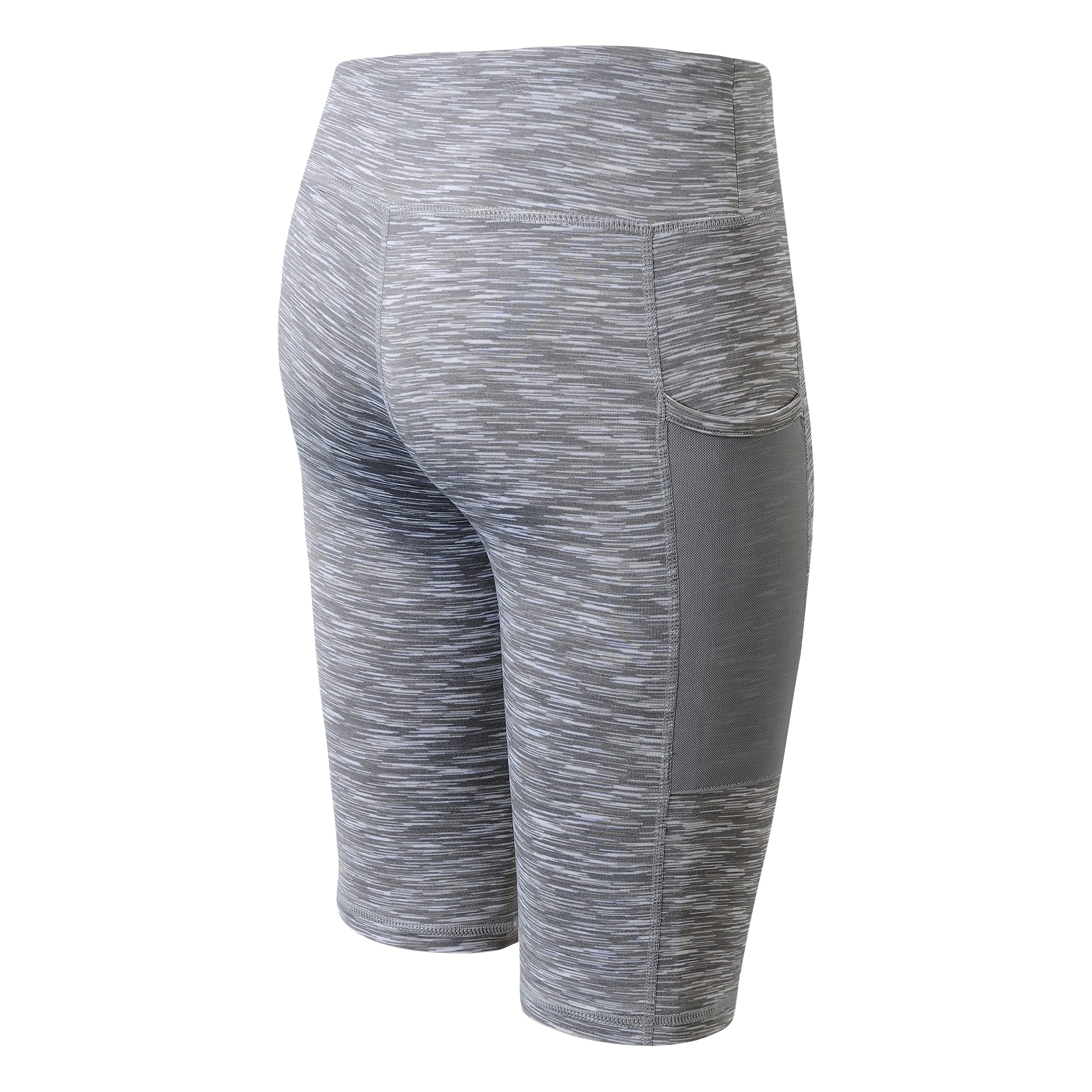 New Balance Girls' Active Shorts - 2 Pack Performance Bike Shorts (Big Girl), Size 7/8, Black/Grey