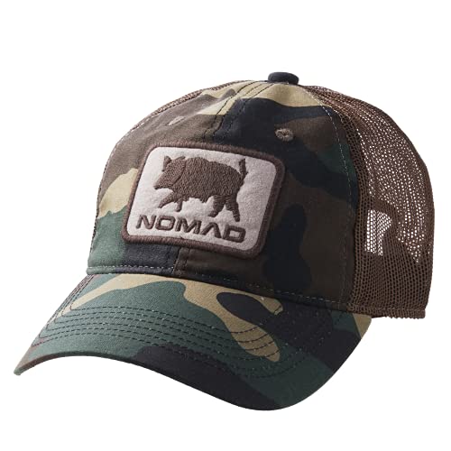 Nomad Camo Hunting Cap W/Patch | Adjustable Mesh Back Cap