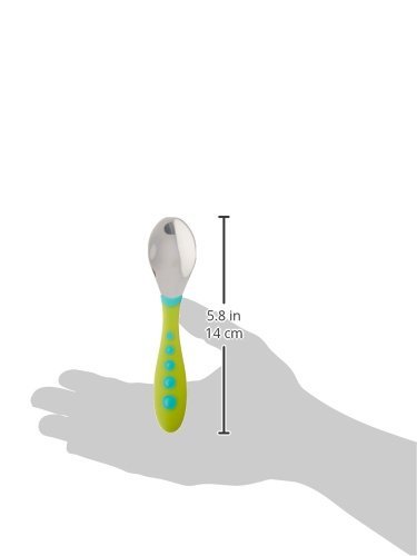 NUK First Essentials Kiddy Cutlery Spoons (Purple, Green & Blue)