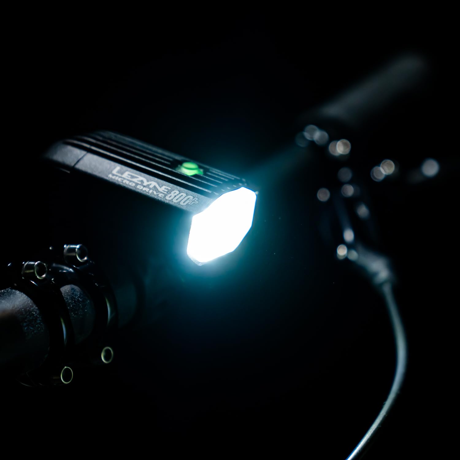 Lezyne Micro Drive 800+ Bicycle Front Light, 800 Lumen, White LED, Road, Mountain, Gravel Bike, USB-C Rechargeable