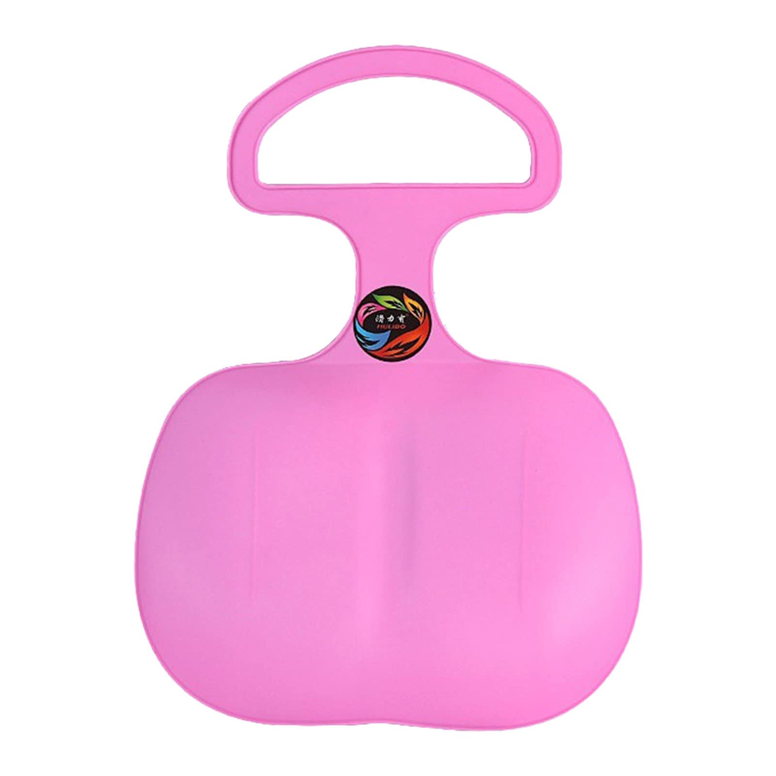 Portable Snow Sleds for Kids & Adult, Winter Plastic Skiing Board, Utility Durable Snow Board with Big Handle, Snow Saucers for Sledding Grass Sand Boarding (#2 P-18.89 * 14.56in)