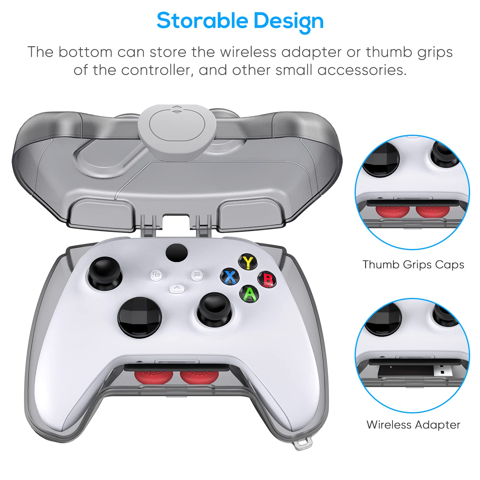 Protective Case for PS5/Xbox Core Controller, MENEEA Joystick Protector Hard Shell for Xbox Series X/S/Xbox One/Playstation 5 DualSense Waterproof Shockproof & Scratchproof Cover Accessories for PS5