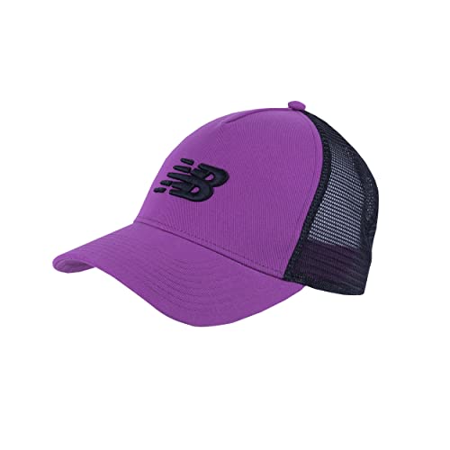 New Balance Men's and Women's Essential Trucker Mesh Baseball Hat, One Size, Magenta Pop