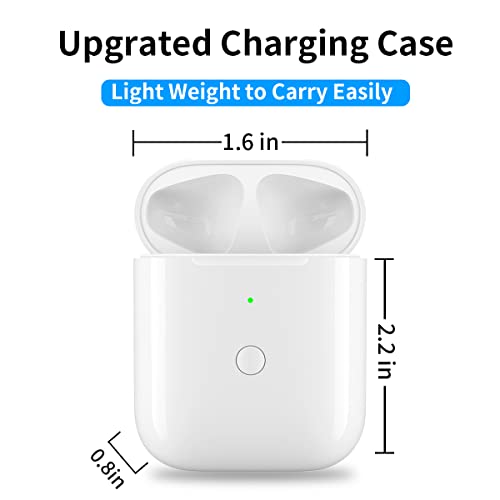 Wireless Charging Case Compatible with AirPods 1 2,Air pods Charger Case Replacement with Bluetooth Pairing Sync Button,no Aipods