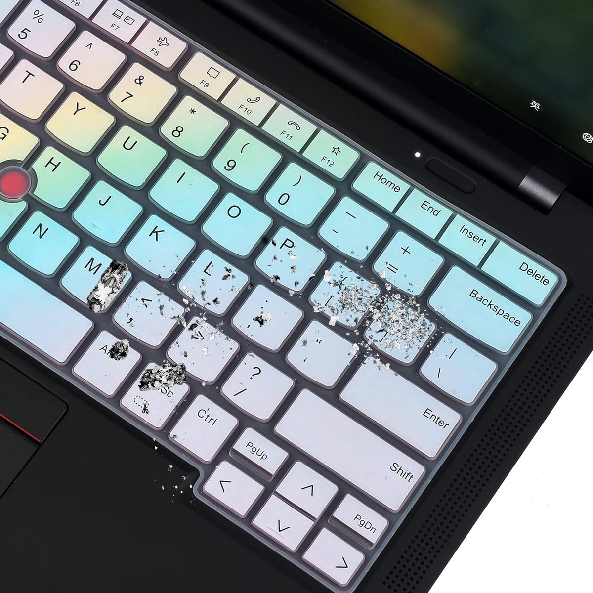 Keyboard Cover for 14" Lenovo ThinkPad X1 Carbon Gen 11/10, ThinkPad T14 & T14s Gen 4/3, ThinkPad L14 Gen 3 & P14s Gen 3 & Thinkpad E14 Gen 6 Gen 5 Laptop, ThinkPad T14 Gen 4 Keyboard Skin - Colorful