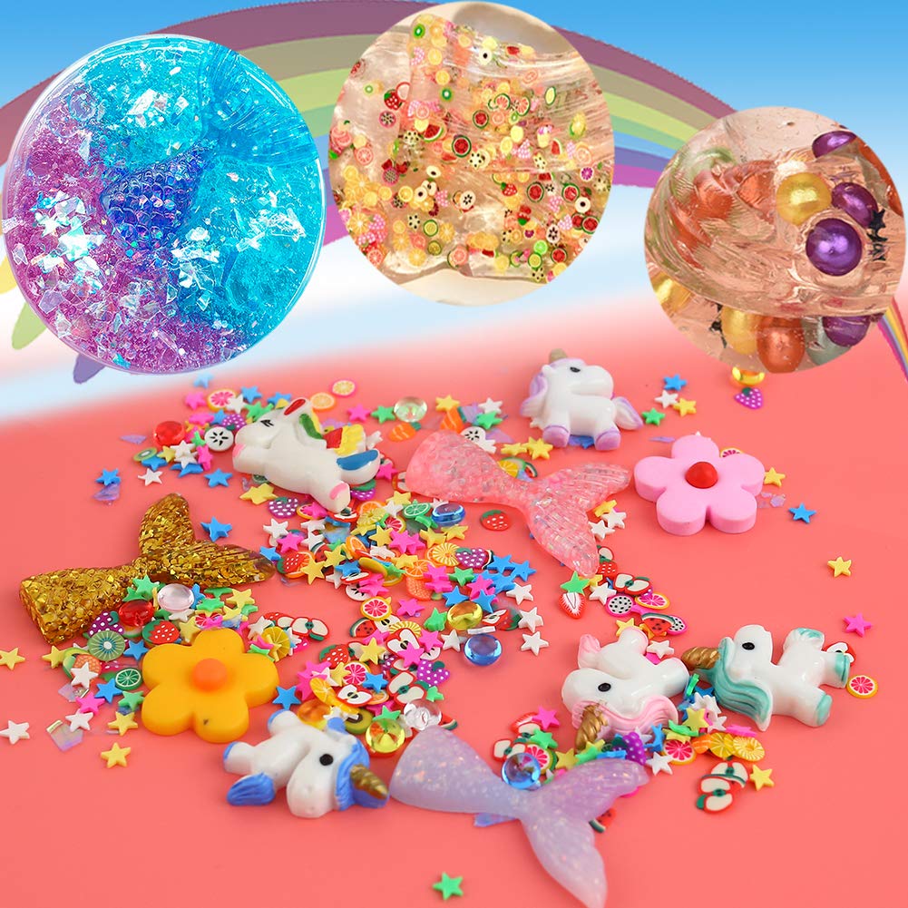 Koogel 149 Pcs Slime Supplies for Girls, Slime Kit with Glitter Slimes Supplies Slime Kit Glitter Gold Leaf Foam Balls Glitter Shake Jars Sugar Papers Tiny White Sponge Cube Slime Making Materialsā¦