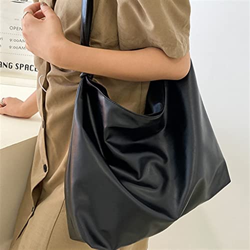 n/a Bag Female Retro Armpit Large Capacity Summer Simple Handbag Shoulder Messenger Dumpling Bag Female Tote Bag (Color : A, Size : 34.5 * 10 * 32CM)