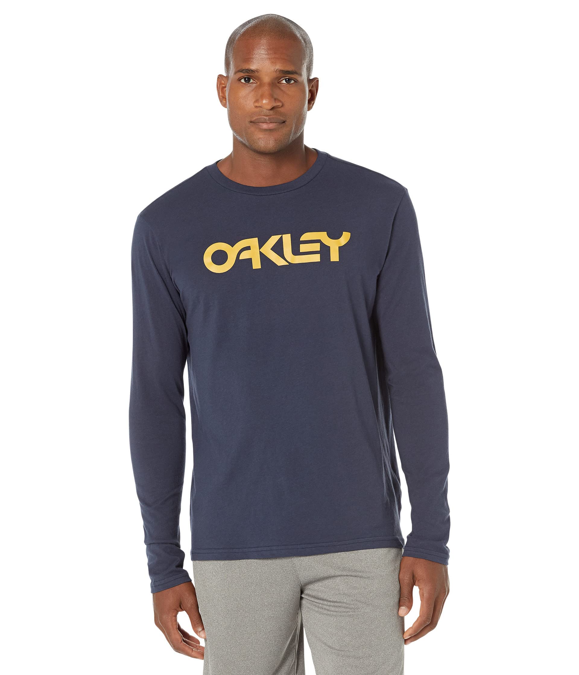 Oakley Mark II Long Sleeve Tee 2.0, Fathom/Amber Yellow, Medium