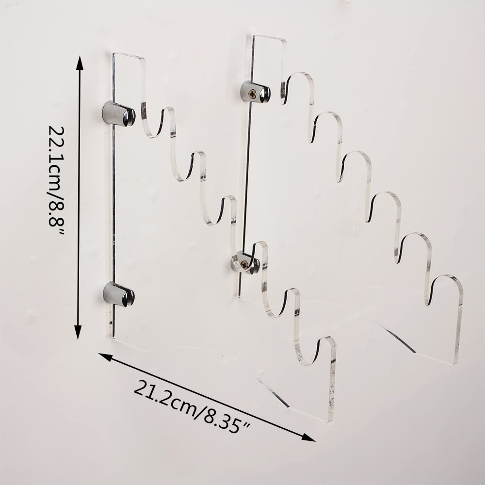 WANLIAN Dagger Wall Mount Knife Holder Acrylic Knife Display Case Fixed Blade Knife Holder, Wall Display Knife Dagger(Transparent)
