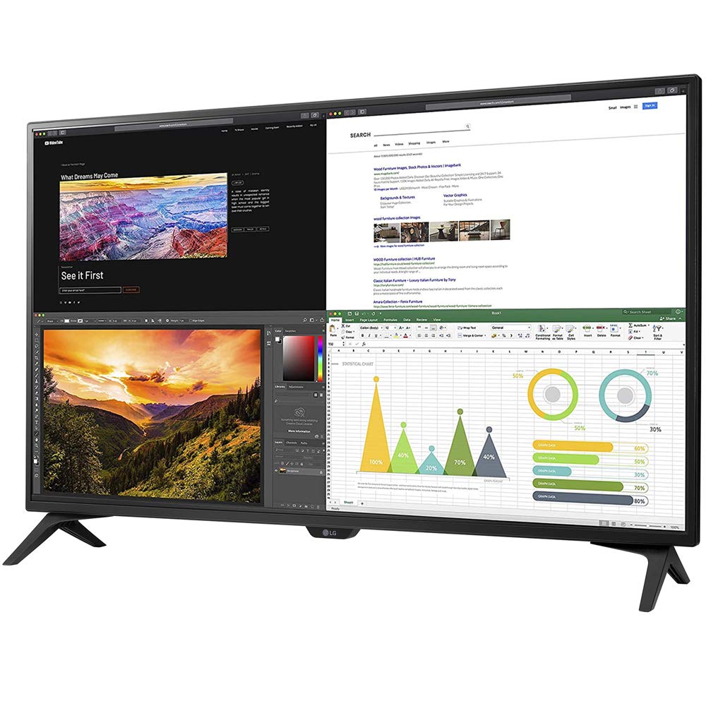 LG 43UN700T-B 43-inch 4K UHD 3840x2160 IPS USB-C HDR 10 Monitor Bundle with 1 YR CPS Enhanced Protection Pack and Tech Smart USA Elite Suite 18 Standard Editing Software Bundle