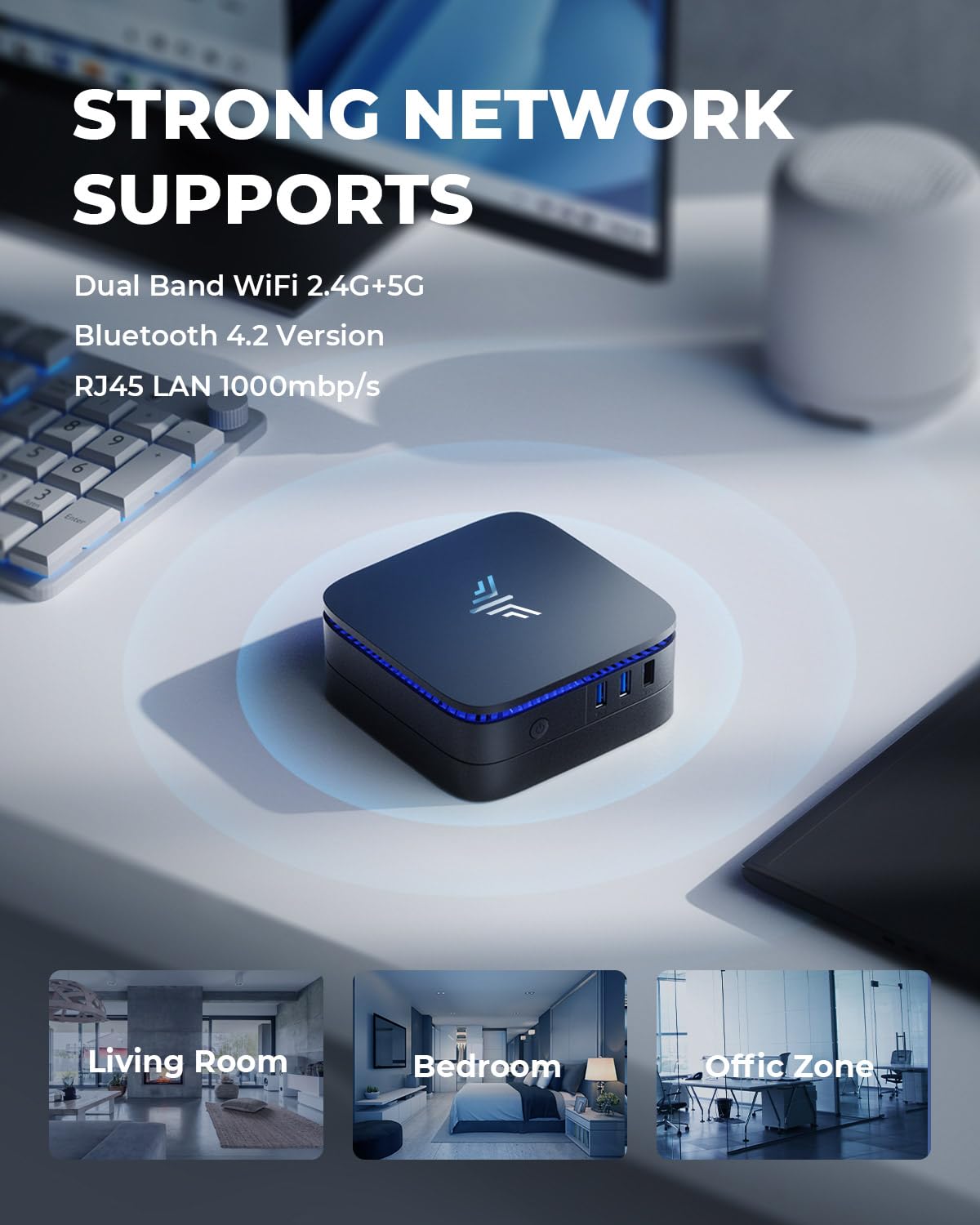 KAMRUI Mini PC,Mini Computer Intel 11th Gen N5105(up to 2.9GHz),Small Desktop Computers,8GB RAM/256GB M.2 SSD,4K UHD,2.4G+5G Dual WiFi,BT 4.2 for Business Home Office Recreation