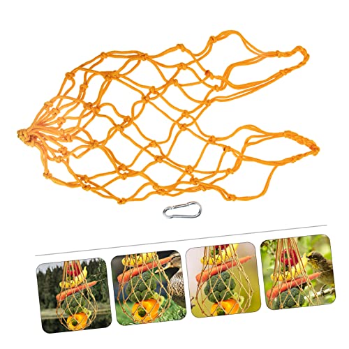 YARNOW Large Vegetable Duck Cabbage Supplies Holder Net Yellow Treating Chicken Bag Poultry Skewer S Parrot Hanging Foraging Cocks Birds Pet for Tool Feed Feeder Food Feeding Cotton