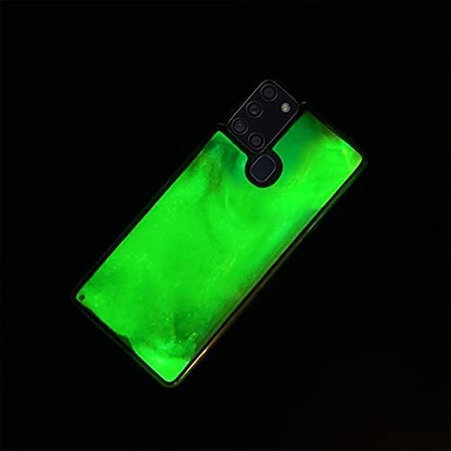 Yatchen Liquid Fluorescent Case for Samsung Galaxy S23 Ultra,Luxury Fun Glow in The Darkness Quicksand Clear Soft TPU Back Cover Luminous Shockproof Protector (Green, Galaxy S23 Ultra)