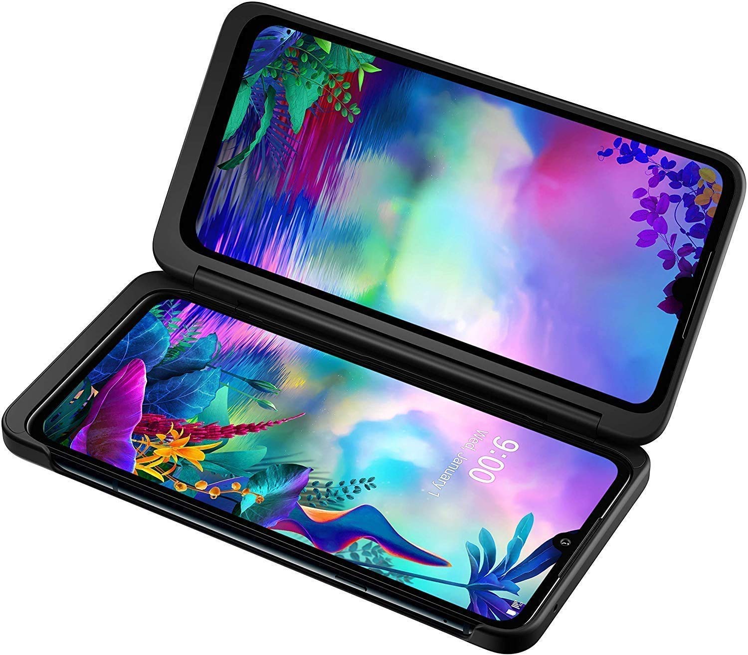 LG G8X Thinq Dual Screen Smartphone – 128 GB – Aurora Black - GSM Unlocked - International Version