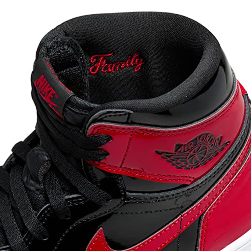 Jordan Mens Air Jordan 1 Retro High OG 555088 063 Bred Patent - Size 8