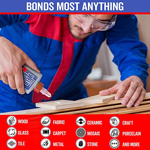 Weldbond Multi-Surface Glue, Bonds Most Anything! Non-Toxic Glue, Use as Wood Glue or on Glass Crafts Ceramic Tile Mosaic Stone Fabric Carpet Metal & More. Dries Crystal Clear 14.2 oz / 420ml