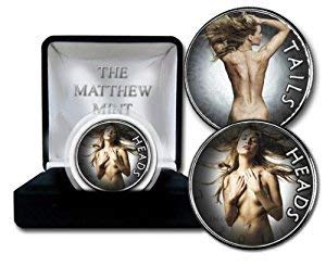 The Matthew Mint Naked Blonde Ball Marker Coin