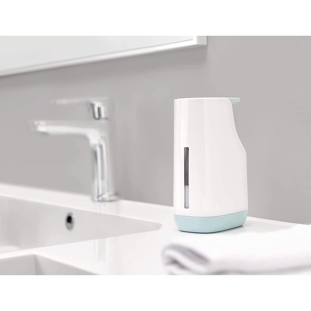 Joseph Joseph 70503 Slim Compact Soap Dispenser with Non-Drip Nozzle, Blue
